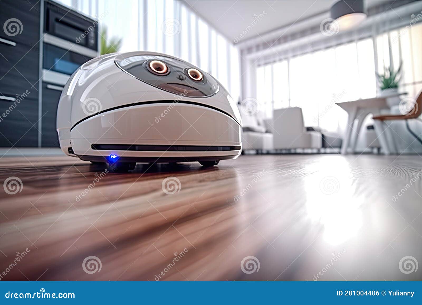 Smart Home Concept. Home Robot. Generative AI Stock Illustration ...