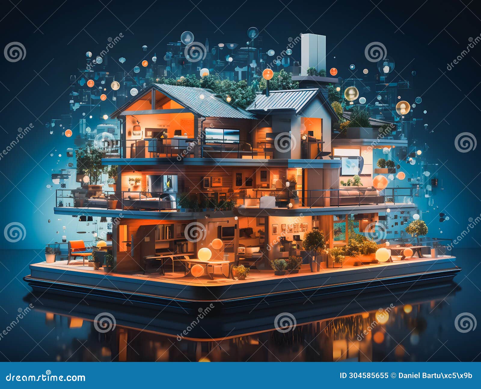 Smart Home Concept. Smart Home. Home Automation. Pop-up Apps on Walls ... Smart Home Concept. Smart Home. Home Automation. Pop-up Apps on Walls ...