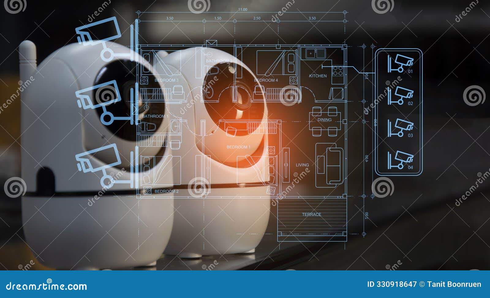 Smart Home Concept and Wireless Control Technology and Security, Ip ...