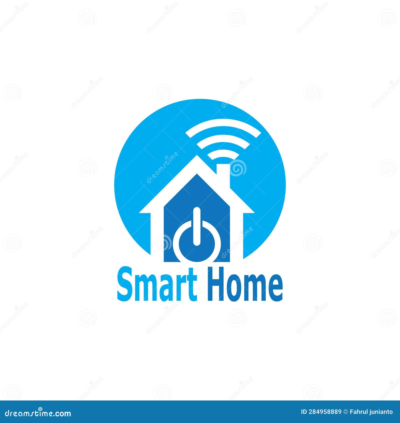 Smart Home Connection Logo Vector Template Illustration Stock ...