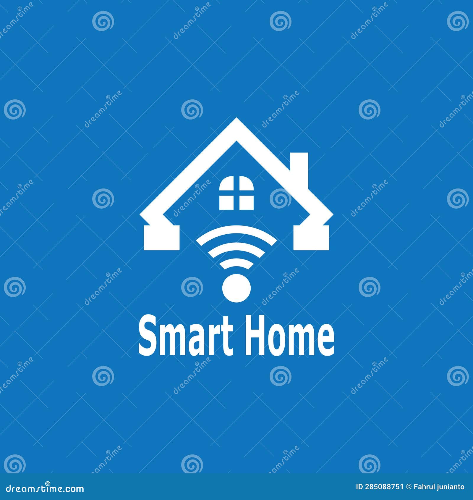 Smart Home Connection Logo Vector Template Illustration Stock ...