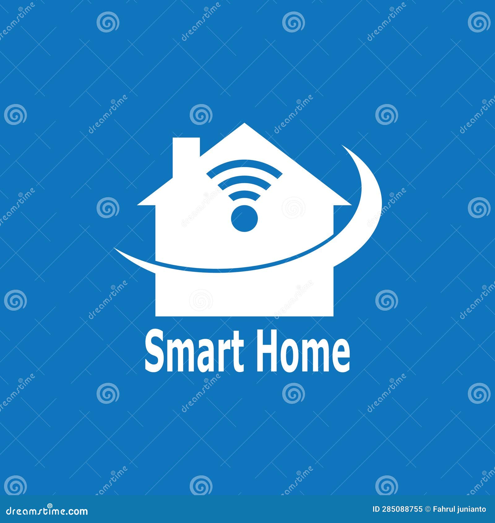 Smart Home Connection Logo Vector Template Illustration Stock ...