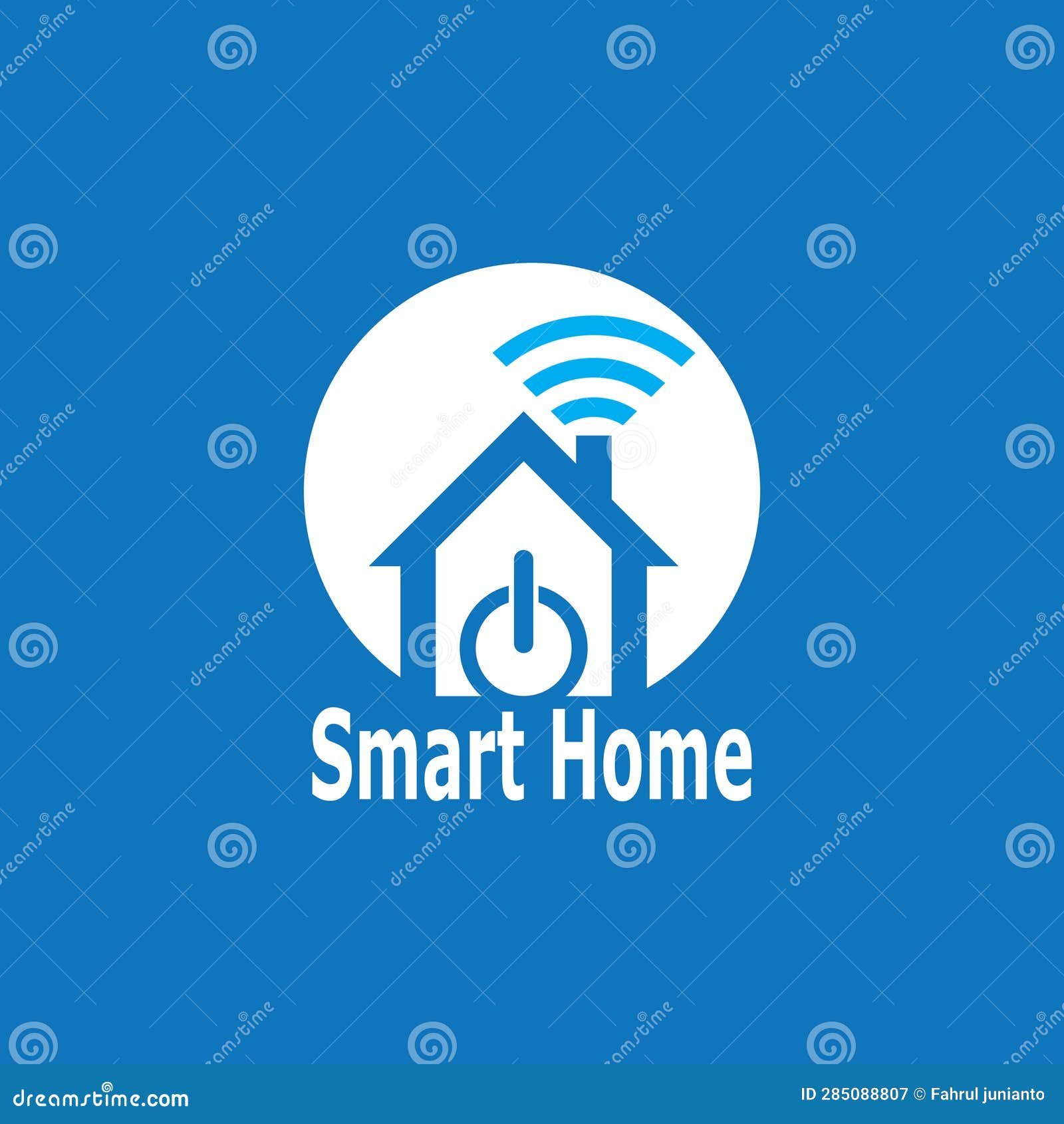 Smart Home Connection Logo Vector Template Illustration Stock ...