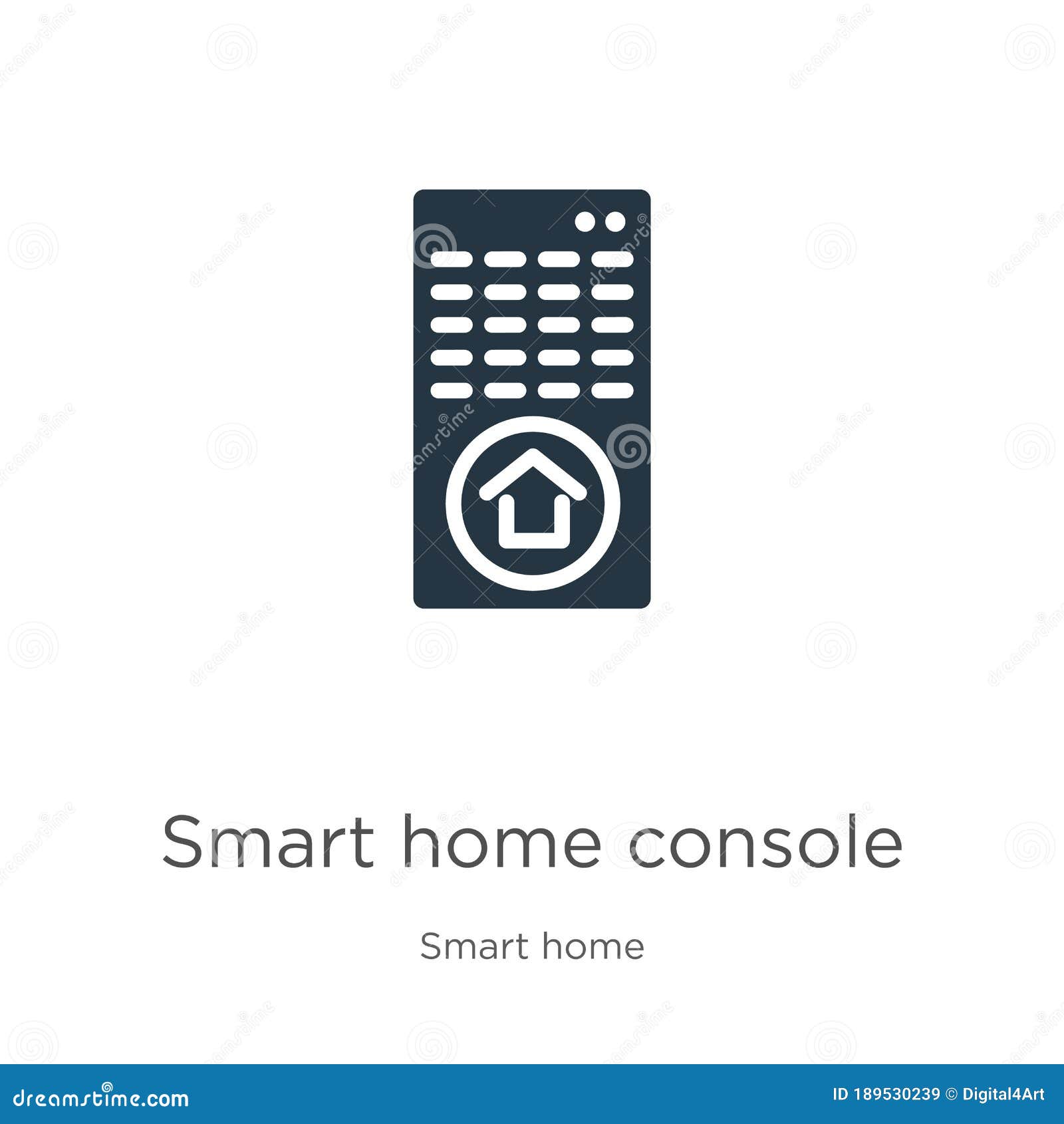 Smart Home Console Icon Vector. Trendy Flat Smart Home Console Icon ...
