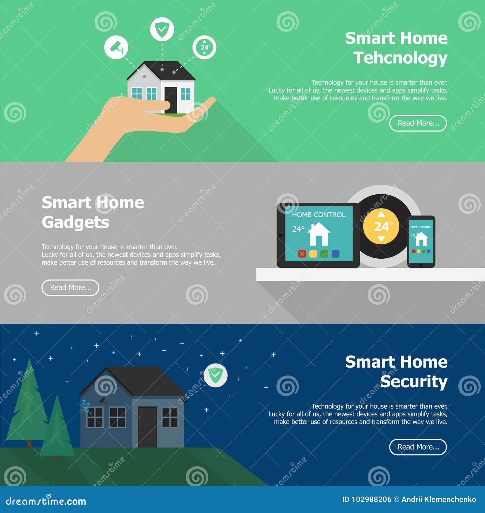 Smart Home Control Concept. Smart House Infographic. Vector Image ...