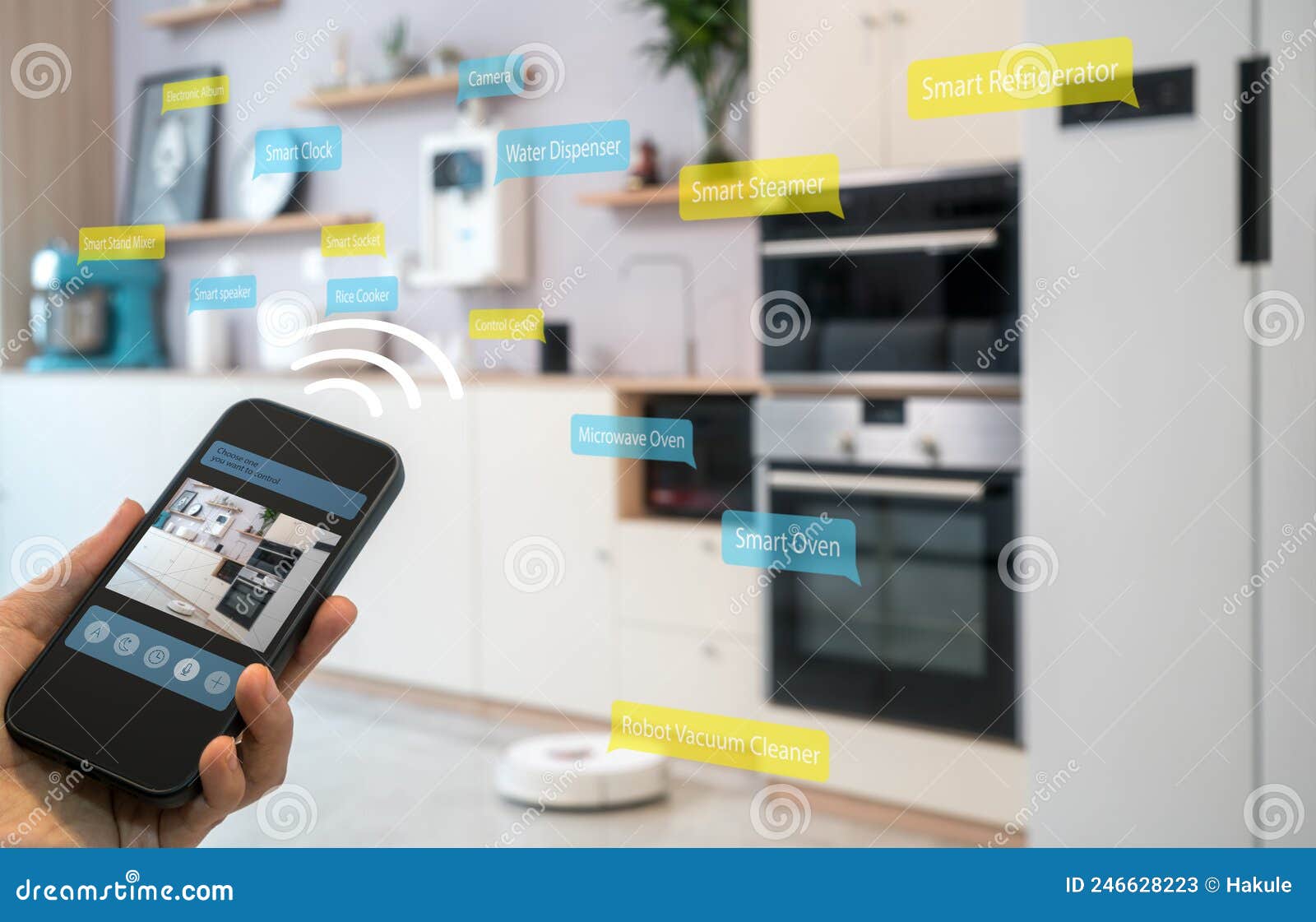 Smart Home, Control Electronic Devices Using Mobile Phones, Operating ...