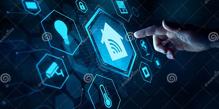 Smart Home Control Interface with Finger Touching Home Automation ...