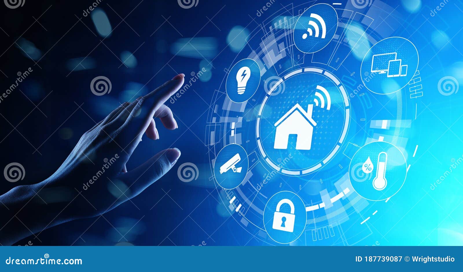 Smart Home Control Panel on Virtual Screen. IOT and Automation ... Smart Home Control Panel on Virtual Screen. IOT and Automation ...