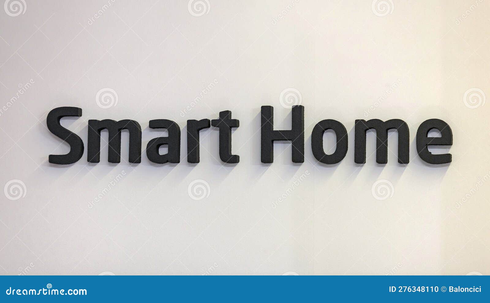 Smart Home 3d Sign stock photo. Image of serbia, automation - 276348110