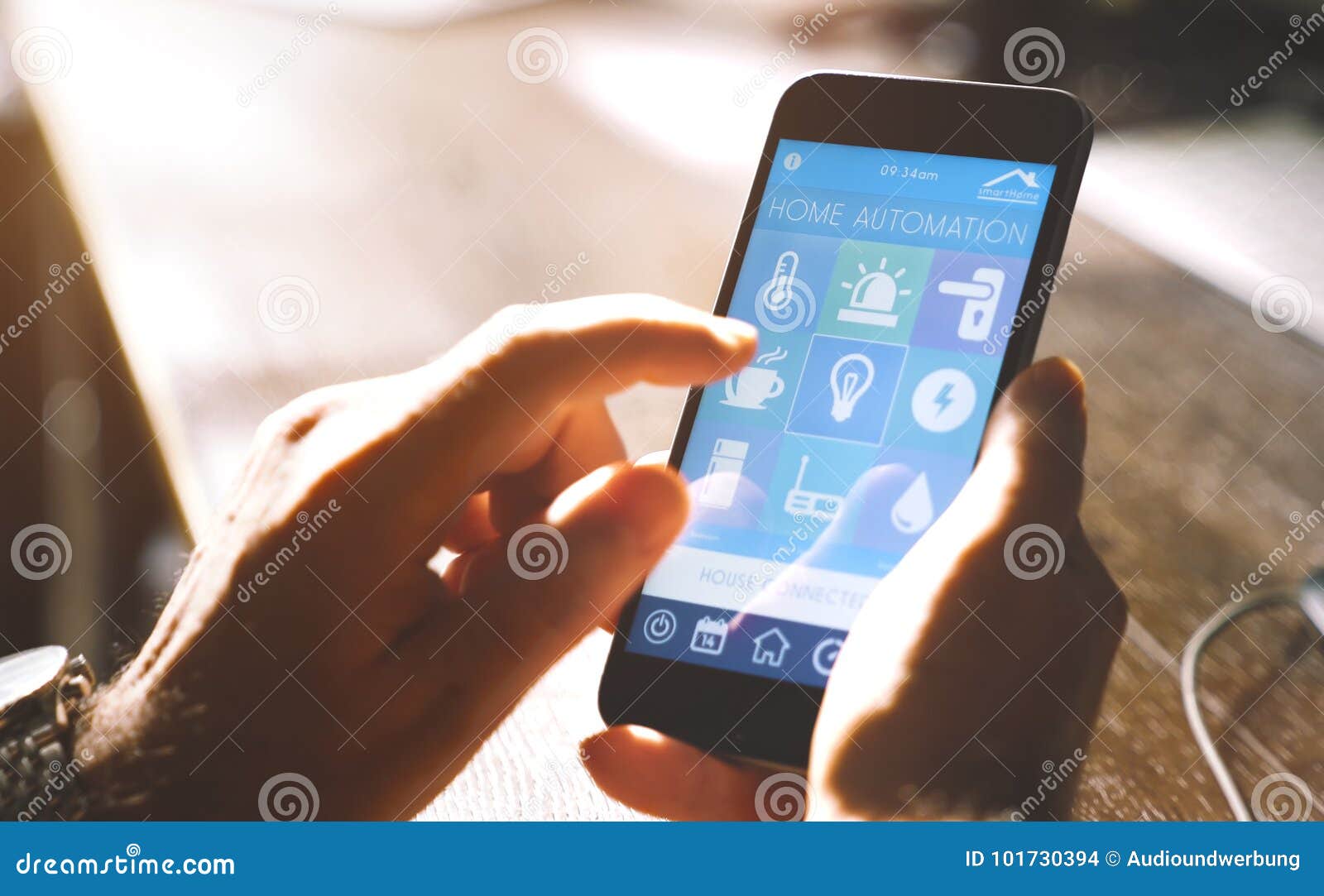 Smart Home Device - Home Control Stock Photo - Image of conditioning ...