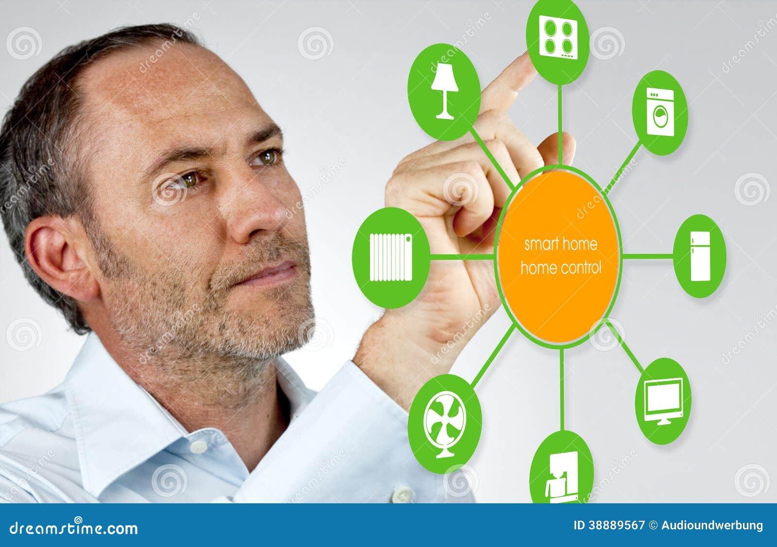 Smart Home Device - Home Control Stock Image - Image of electricity ...