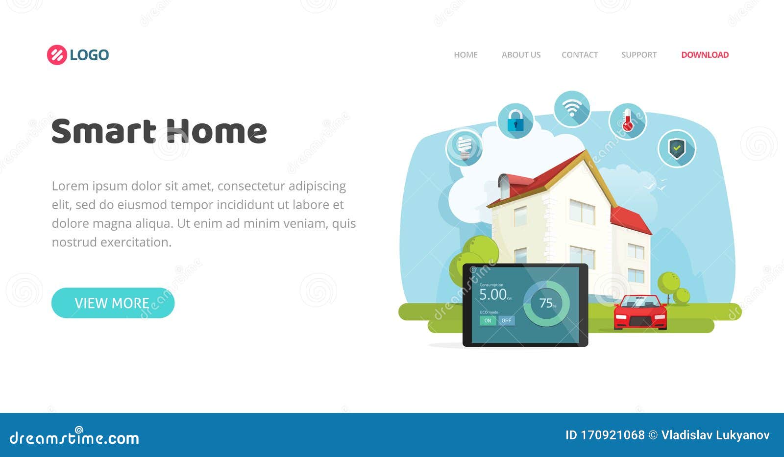 Smart Home or House Control Technology or Automation Wireless Security ...