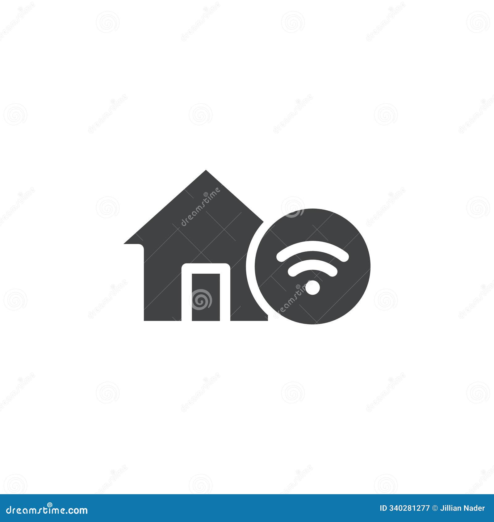 Smart Home Icon Simple Vector Symbol Stock Vector - Illustration of ...