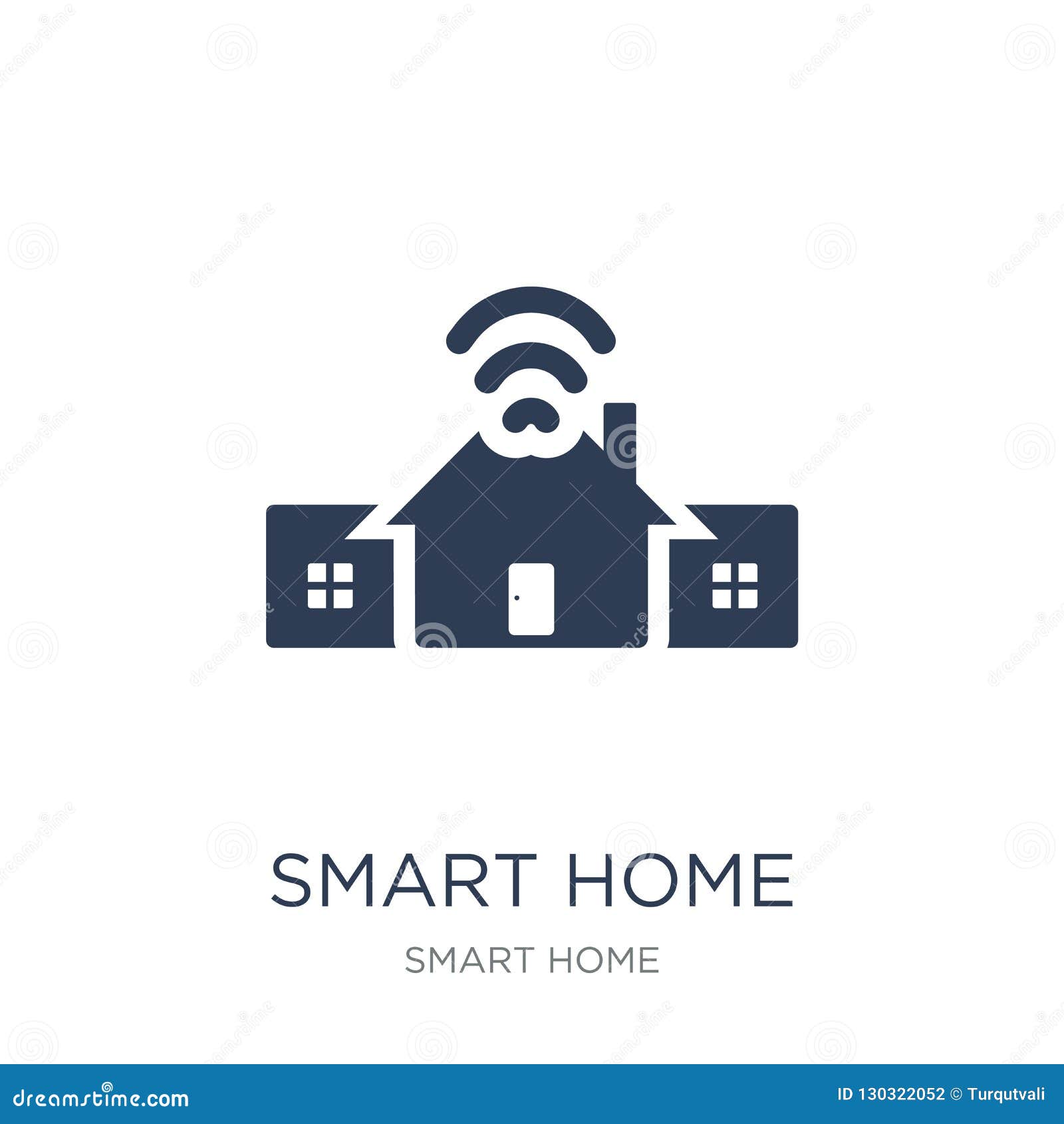 Smart Home Icon. Trendy Flat Vector Smart Home Icon on White Background ...