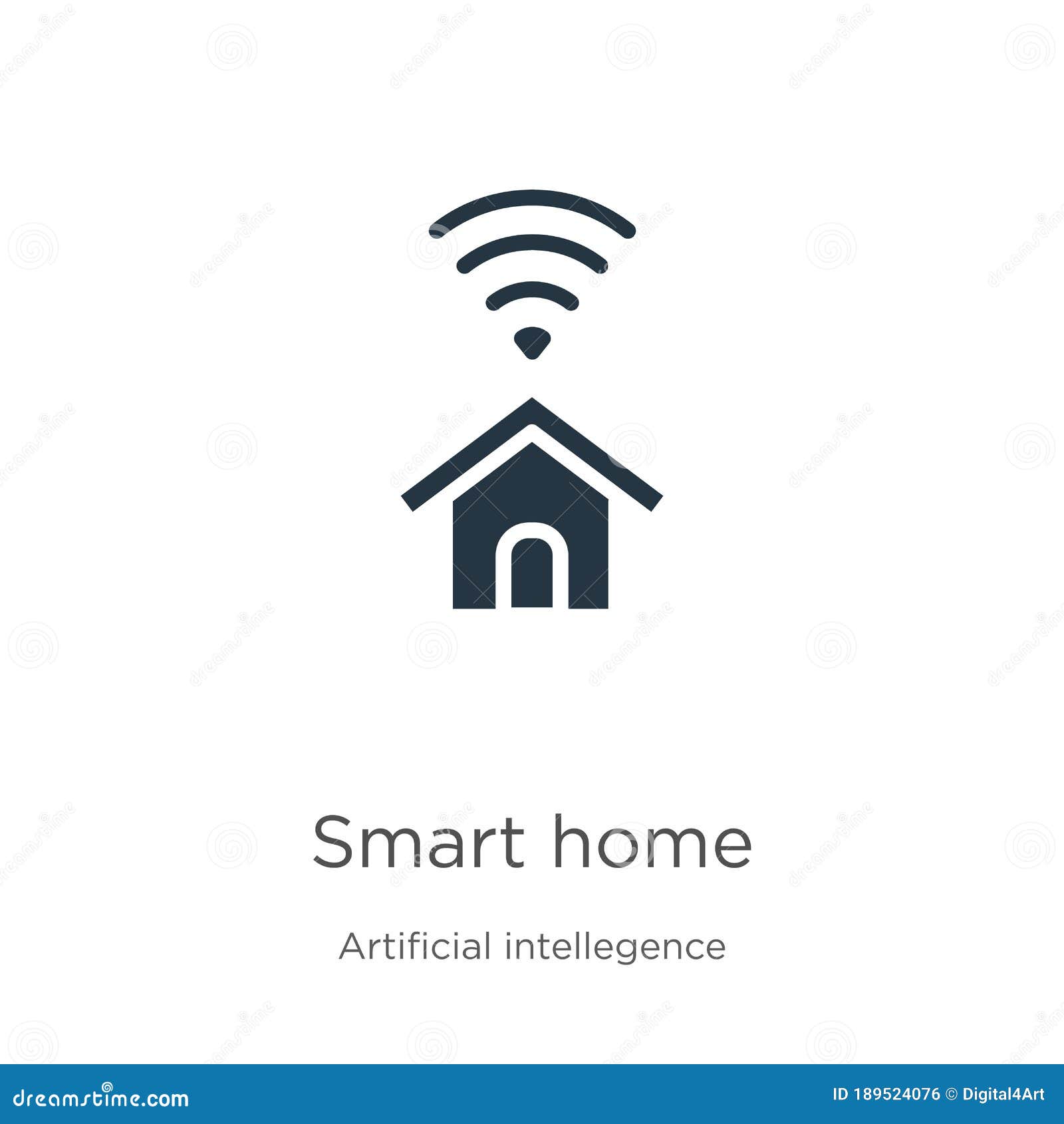 Smart Home Icon Vector. Trendy Flat Smart Home Icon from Artificial ...
