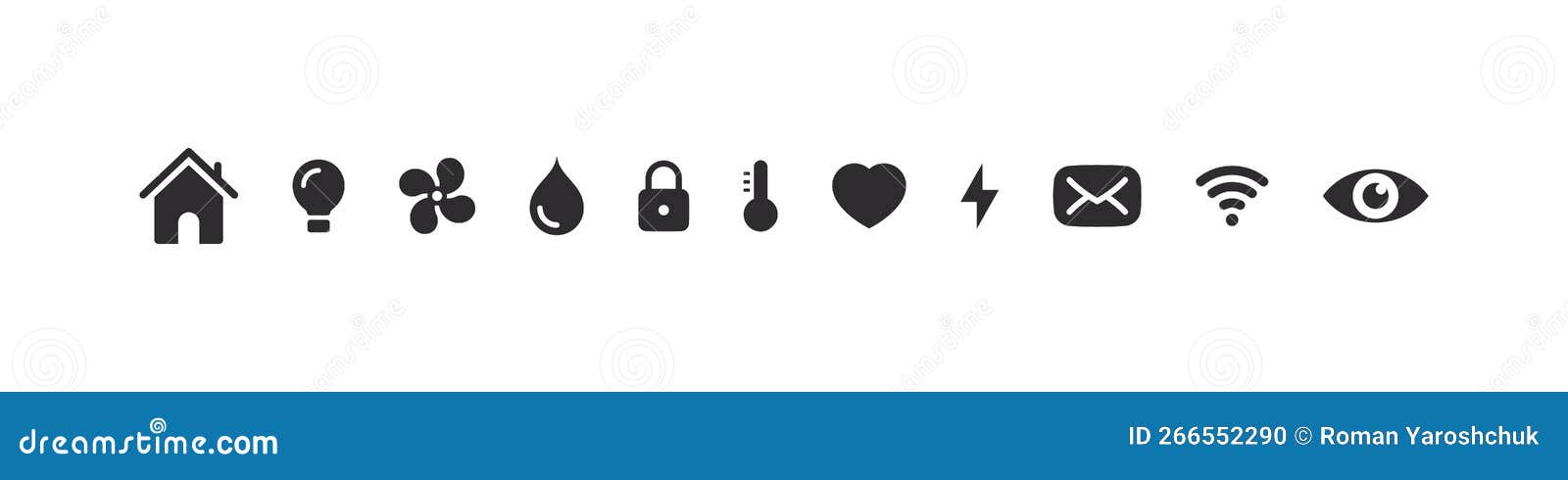 Smart Home Icons. Smart House Functional Icons Stock Illustration ...
