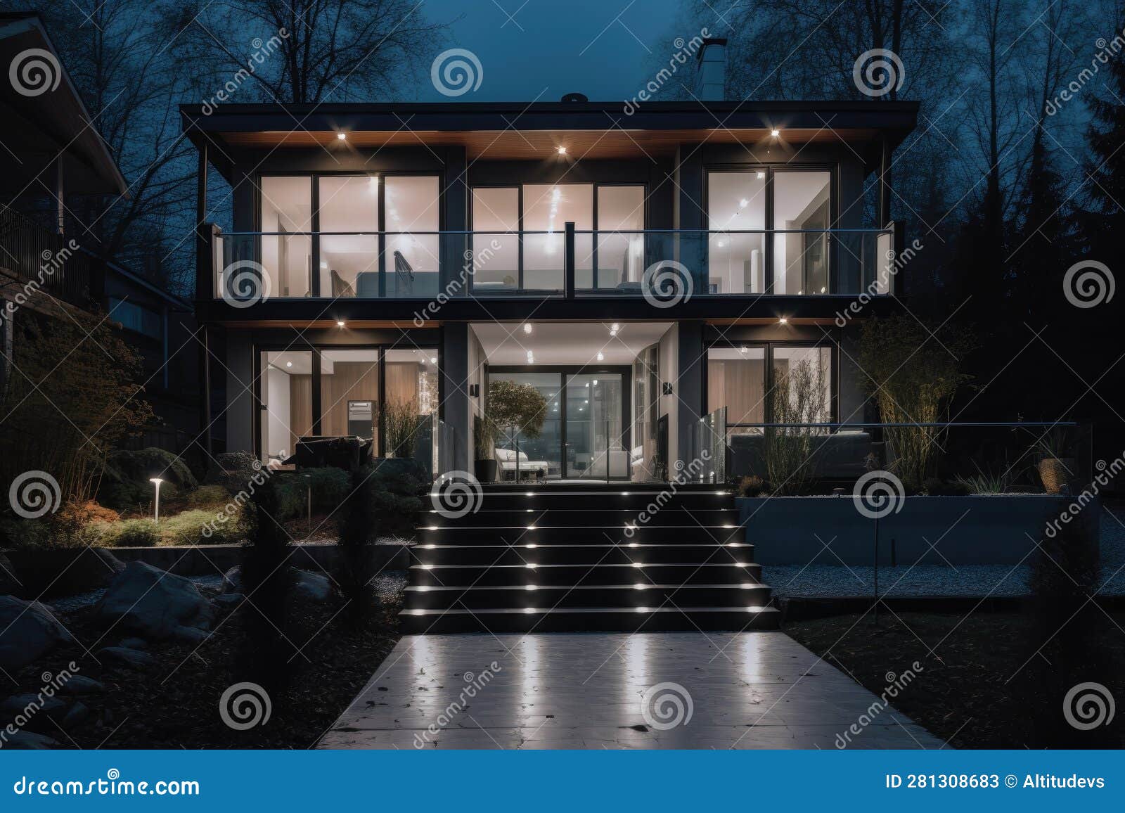 Smart Home with Integrated Security System, Including Surveillance ...