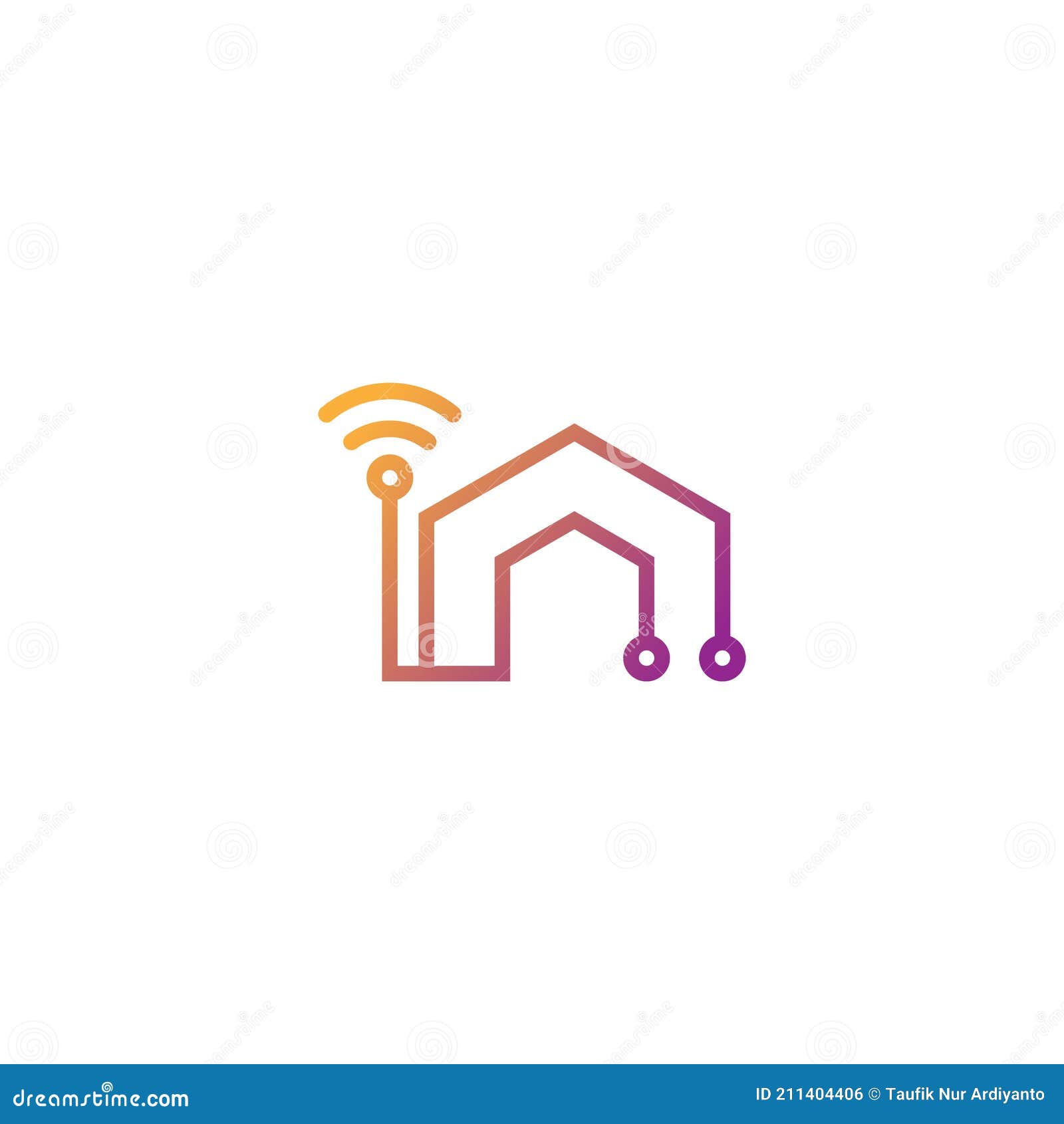 Smart Home Logo Icon Design Concept Illustration Template Stock Vector ...