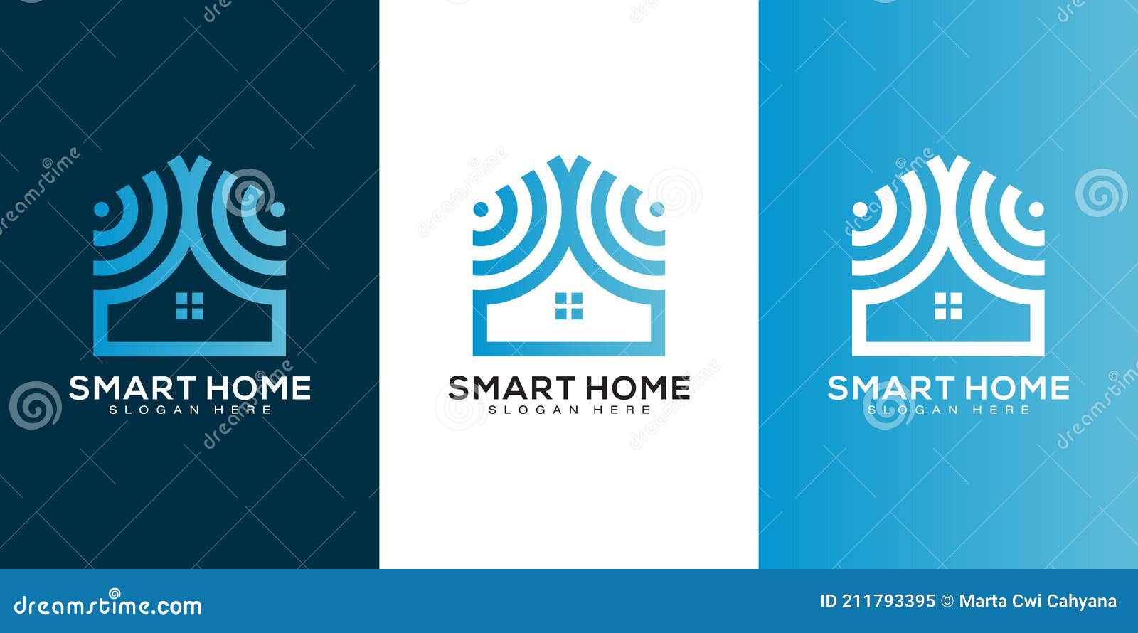 Smart Home Logo Vector Design Template Stock Vector - Illustration of ...