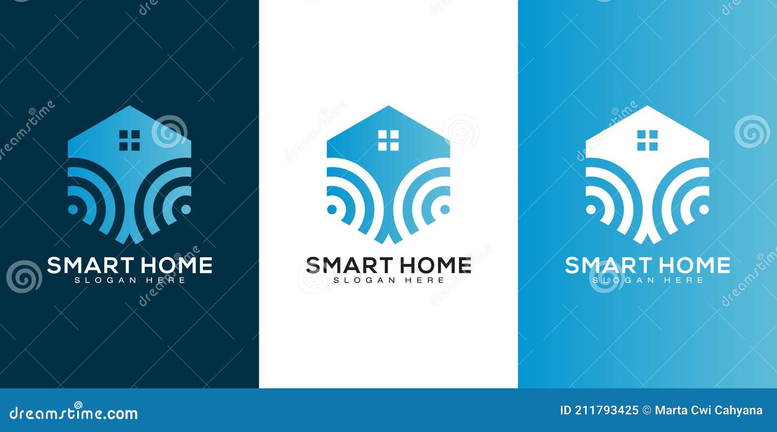 Smart Home Logo Vector Design Template Stock Vector - Illustration of ...