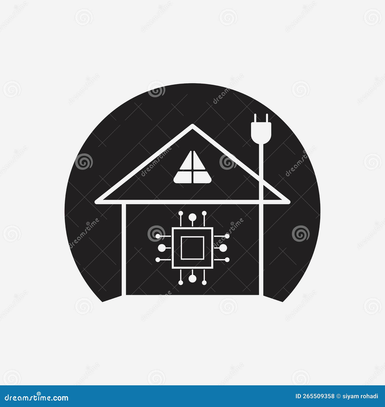 Smart Home Logo Vector Illustrations Design Stock Illustration ...