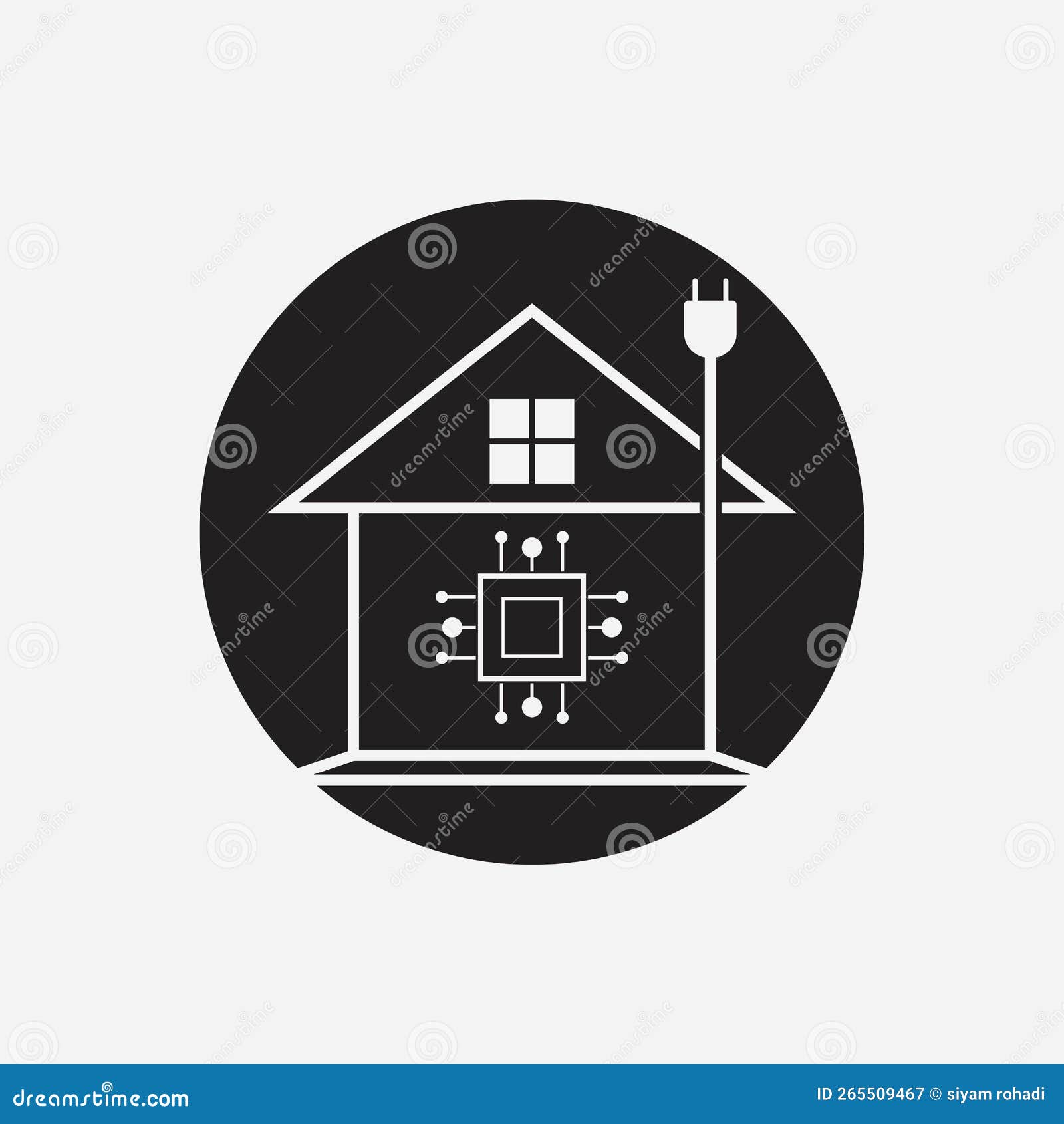 Smart Home Logo Vector Illustrations Design Stock Vector - Illustration ...