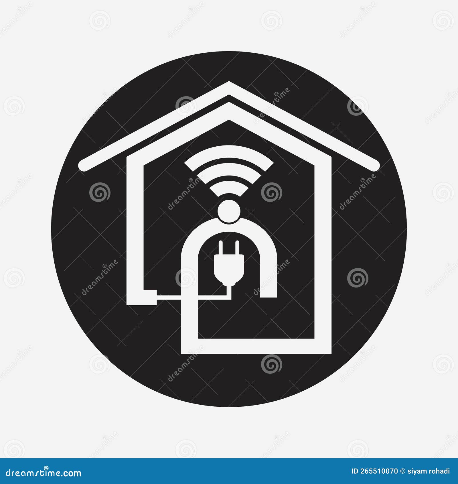 Smart Home Logo Vector Illustrations Design Stock Vector - Illustration ...
