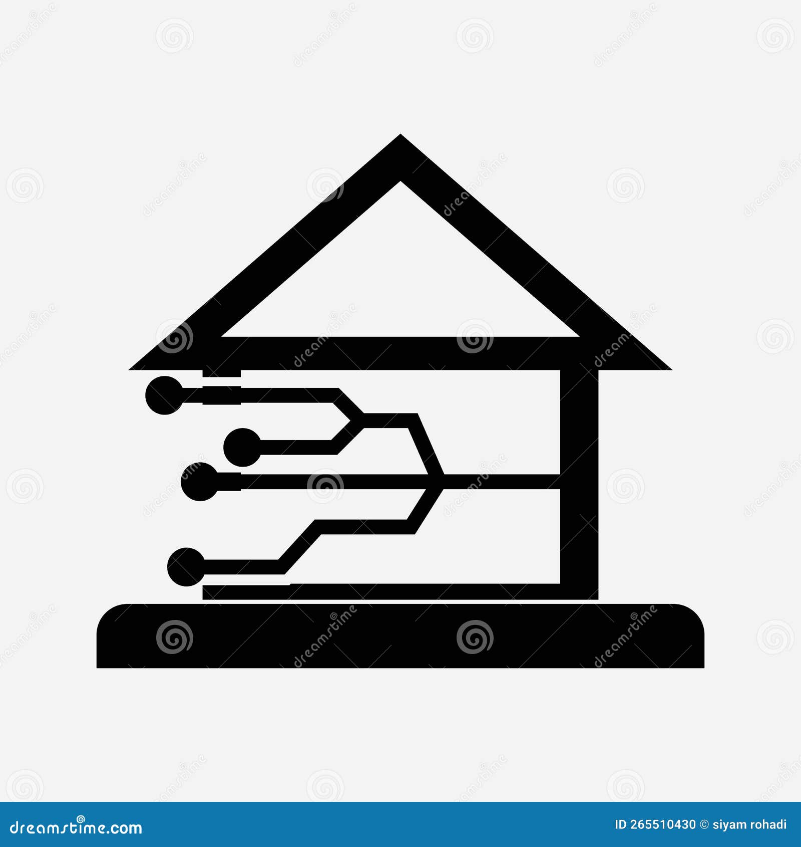 Smart Home Logo Vector Illustrations Design Stock Vector - Illustration ...