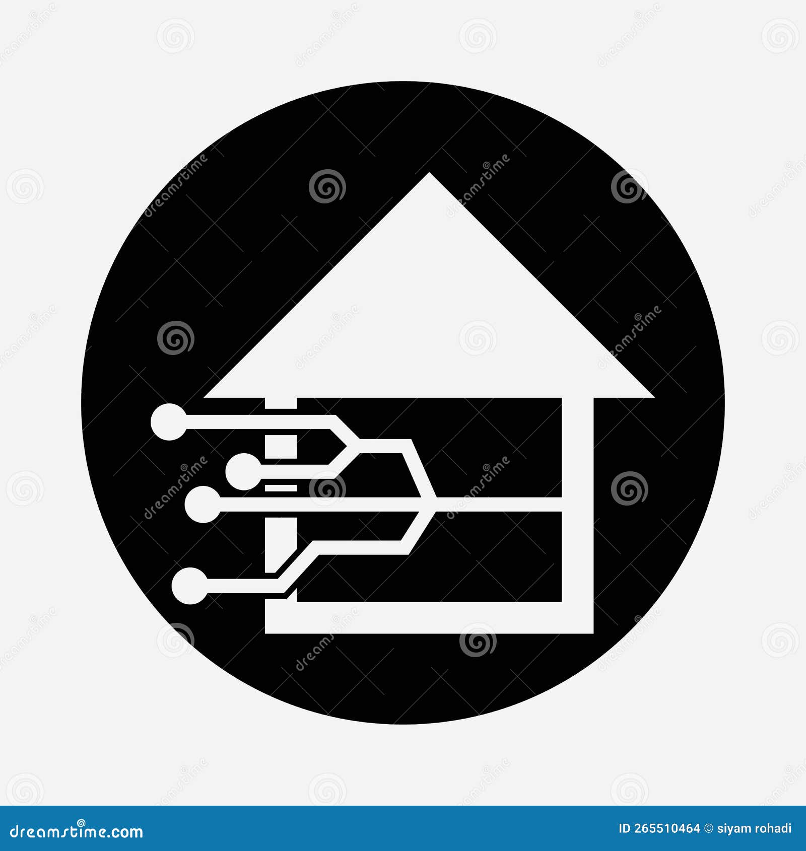 Smart Home Logo Vector Illustrations Design Stock Vector - Illustration ...