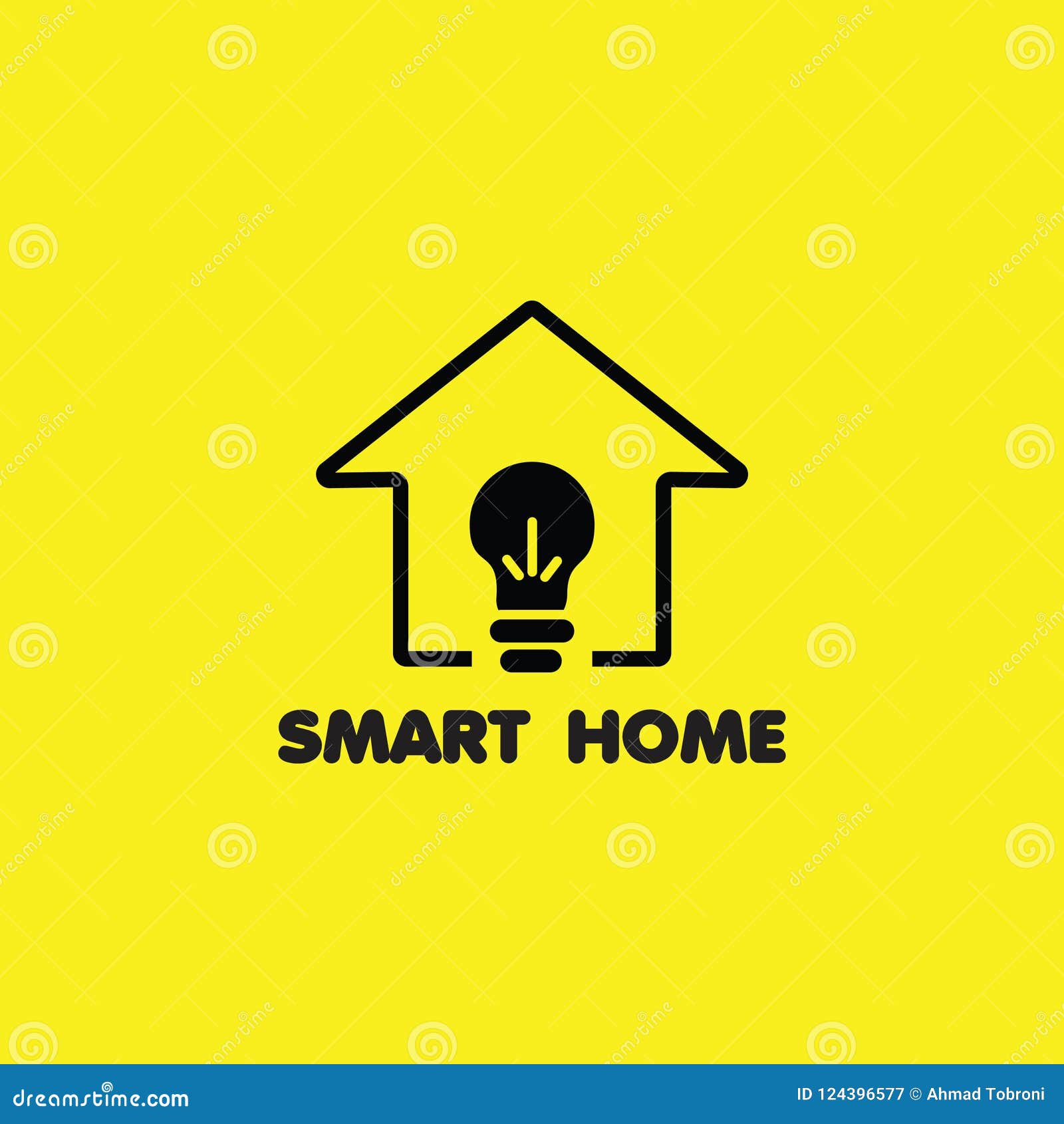 Smart Home Logo Vector Template Design Stock Vector - Illustration of ...