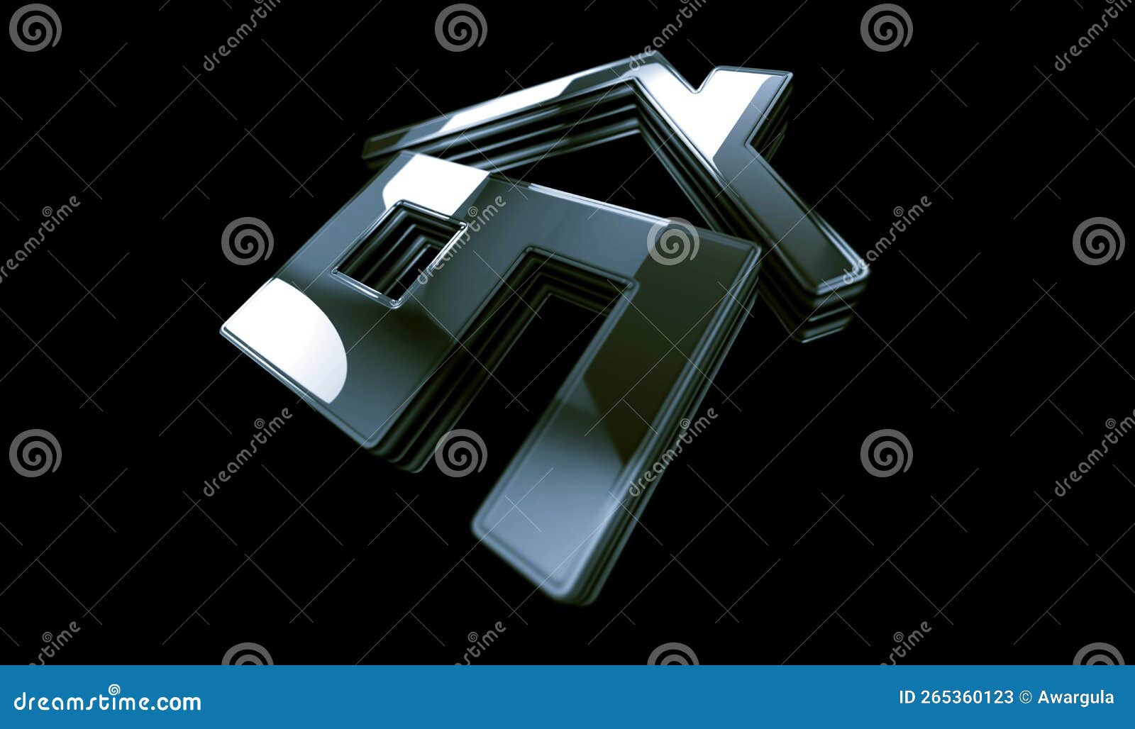 Smart Home Network System and House Control Symbol Digital 3d ...