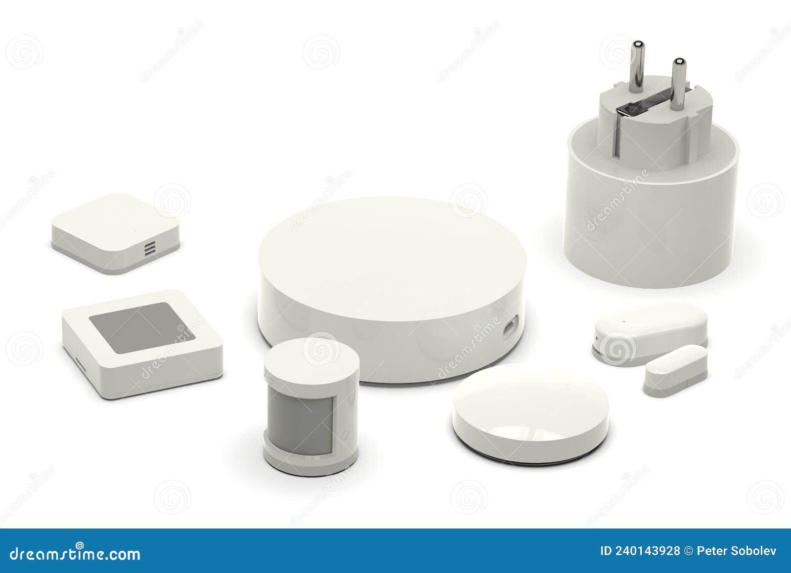 Smart home sensor devices stock photo. Image of connected - 240143928