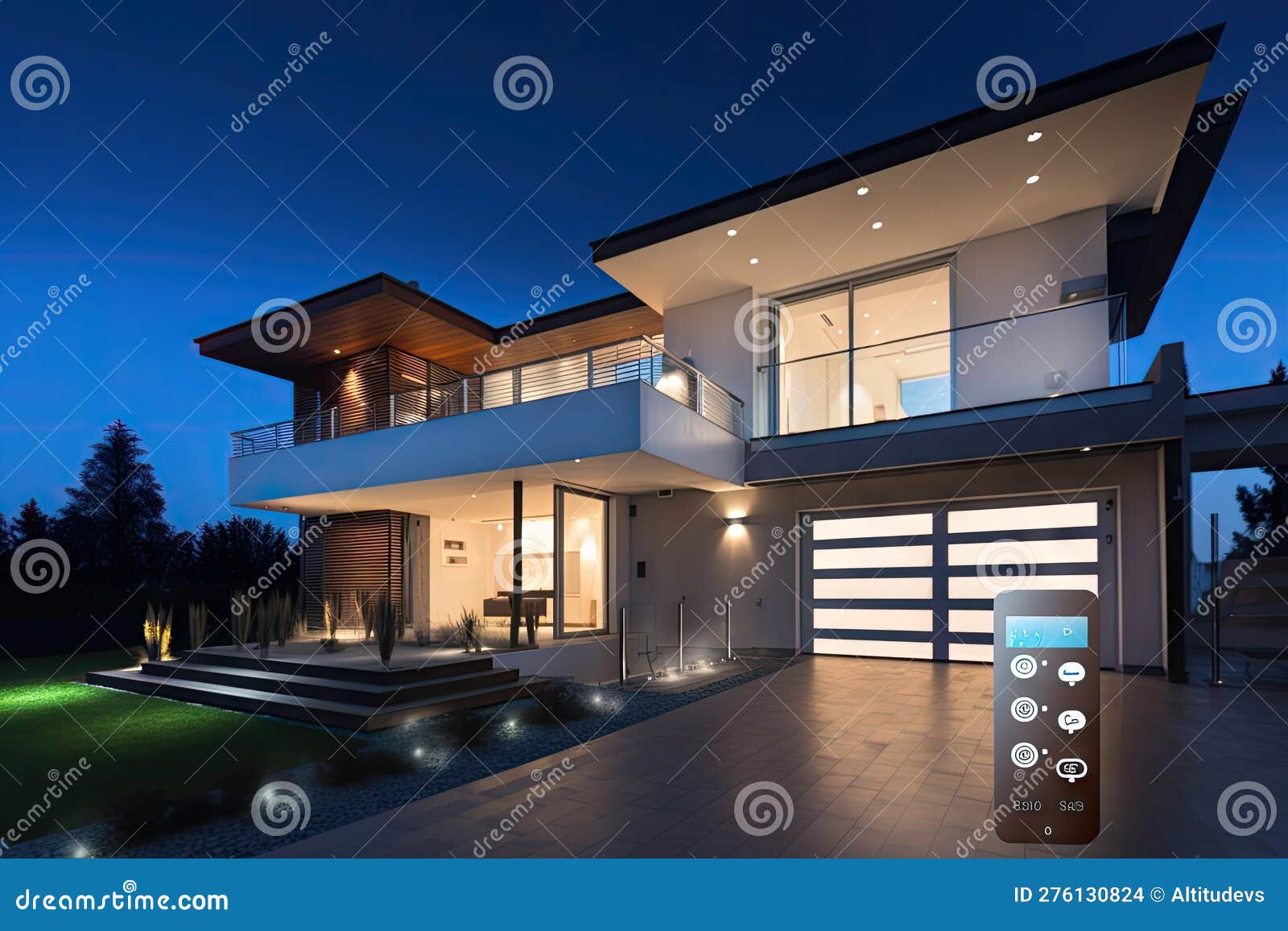 Smart Home with Sensor Lights, Temperature Controls, and Security ...