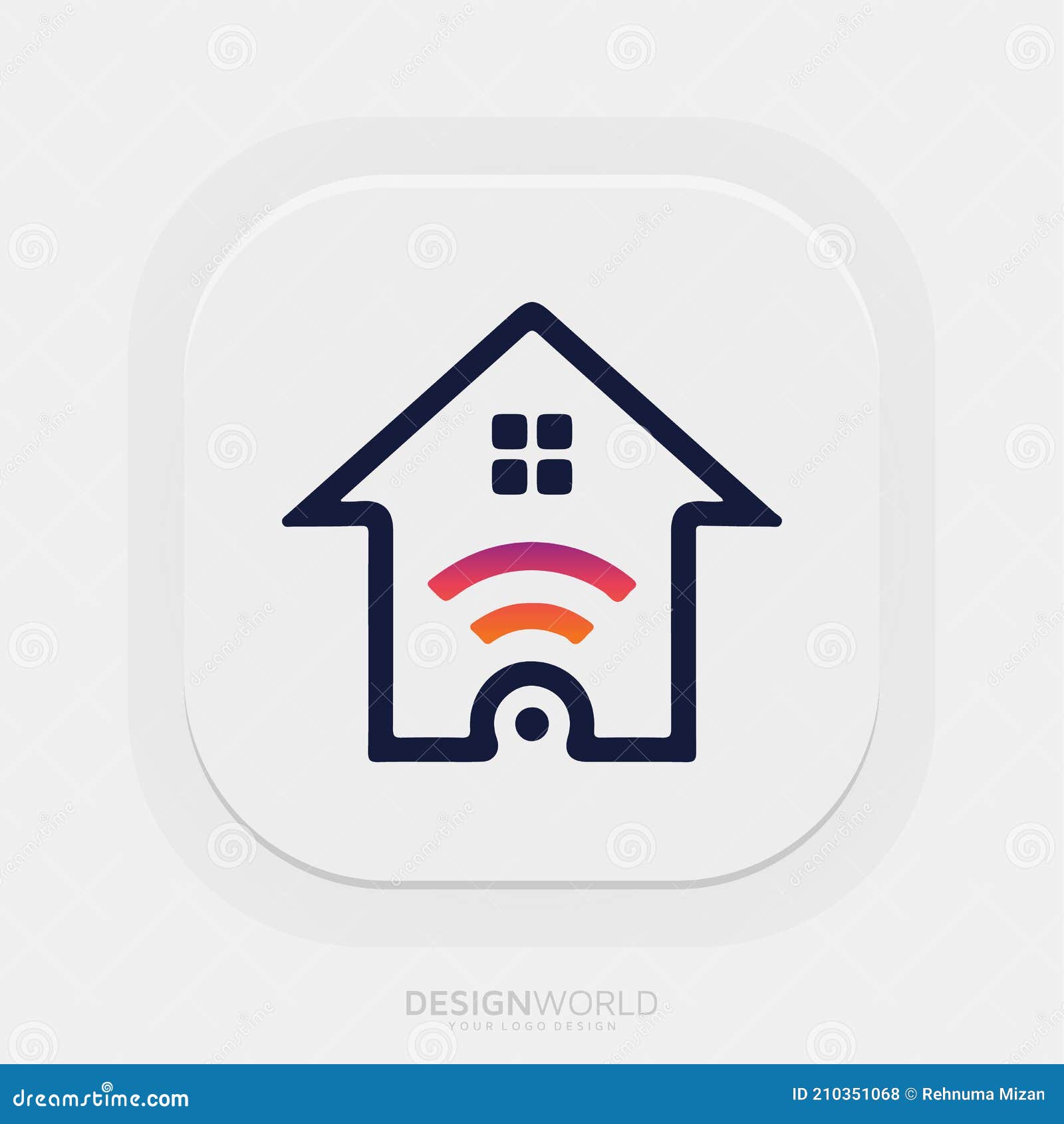 Smart Home Solutions Vector Logo Design Idea. Stock Vector ...