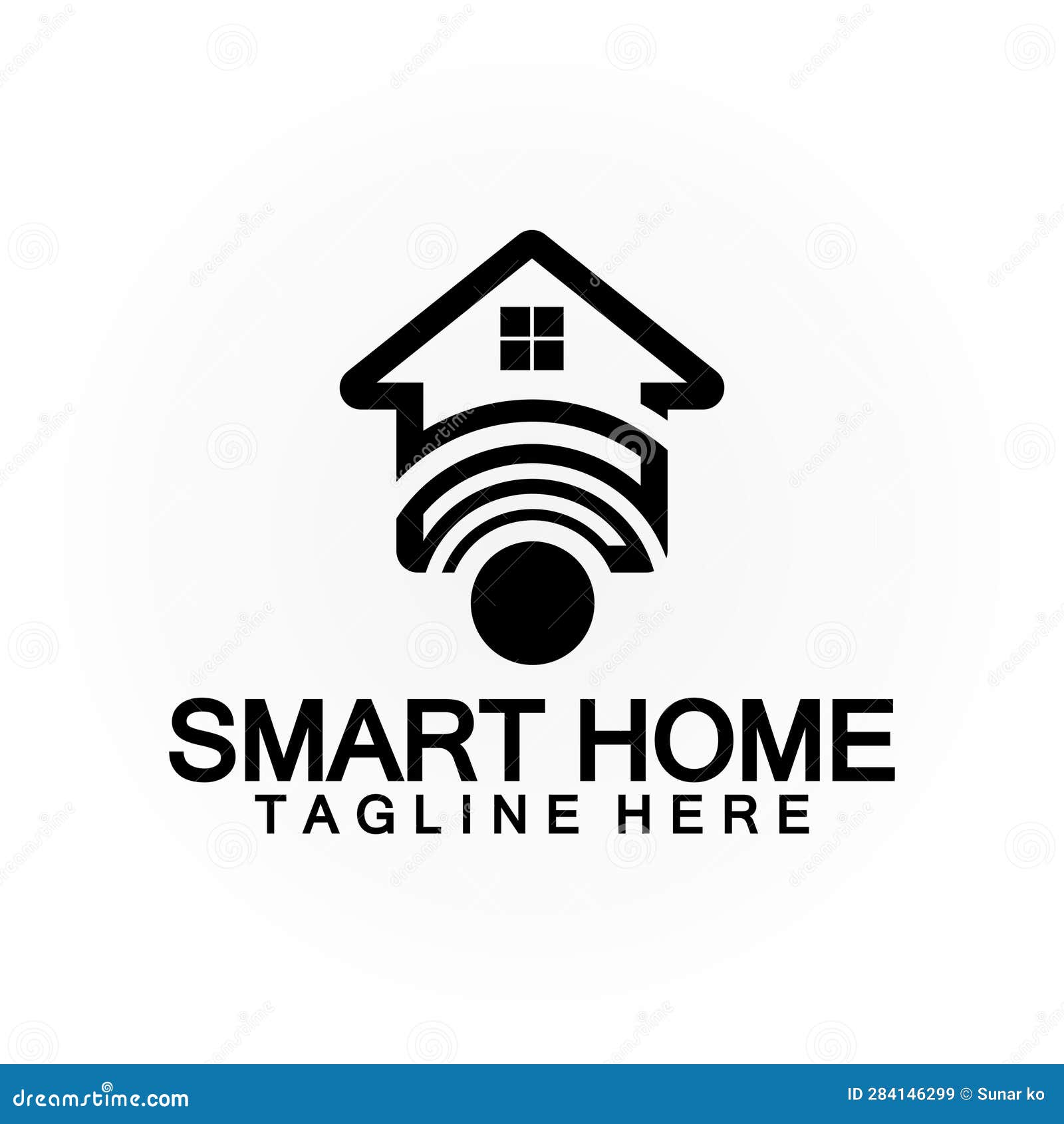 Smart Home Tech Signal Wifi Wireless Logo Vector Design Template Stock Vector - Illustration of ...