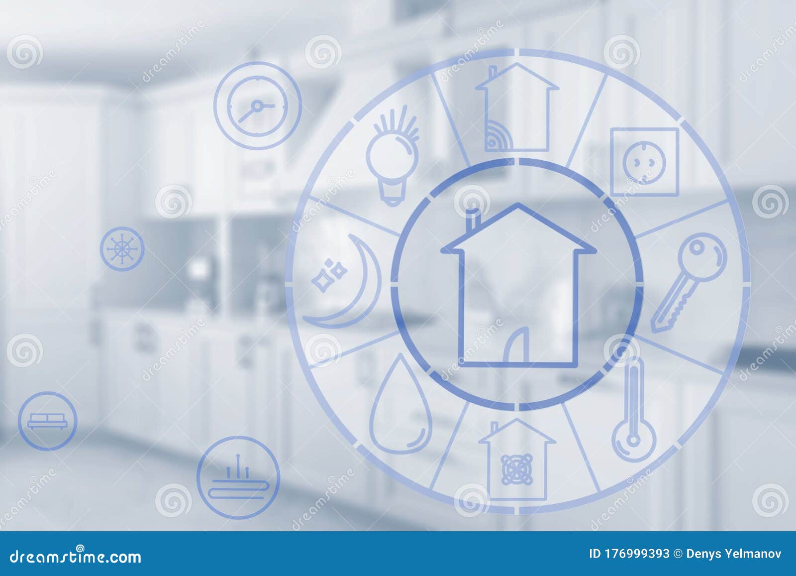 Smart Home Technology Concept. Touch Screen Display of Modern House ... Smart Home Technology Concept. Touch Screen Display of Modern House ...