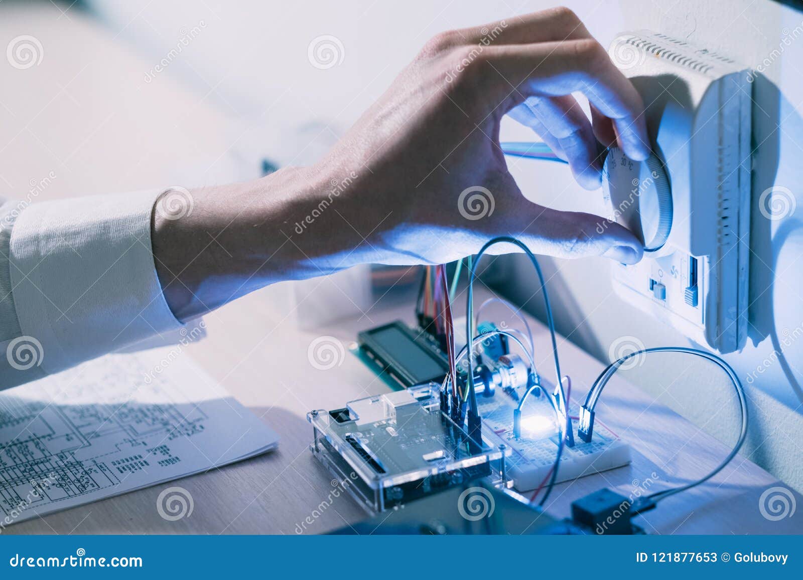 Smart Home Technology Engineering Control System Stock Image - Image of ...