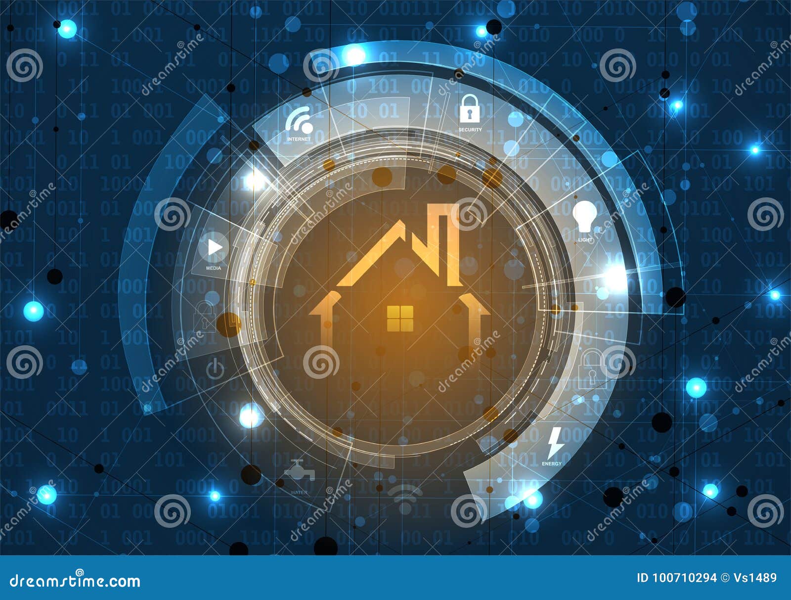 Smart Home Automation Background. Connected Smart Home Devices Like ...