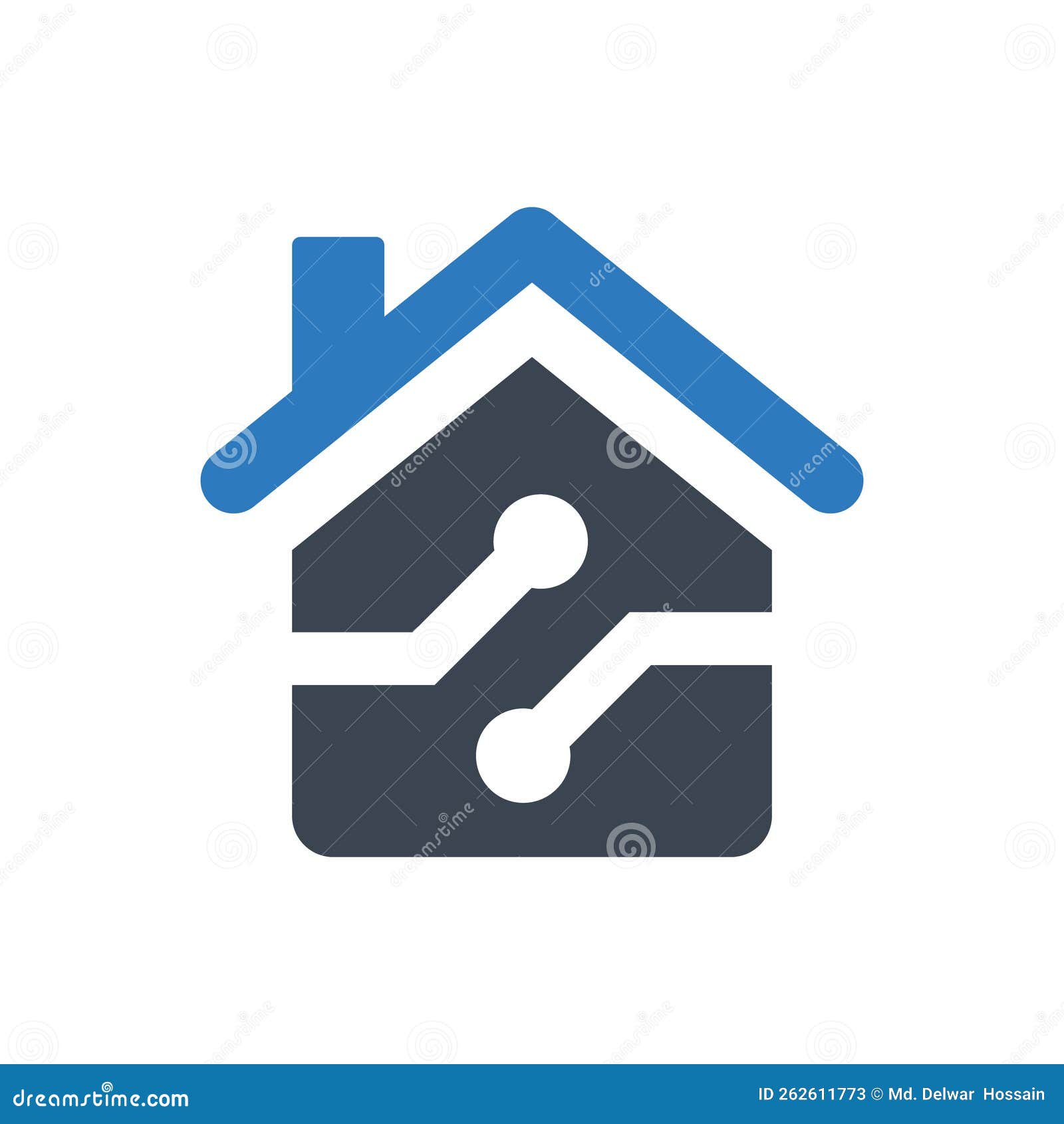 Smart home technology icon stock vector. Illustration of symbol - 262611773