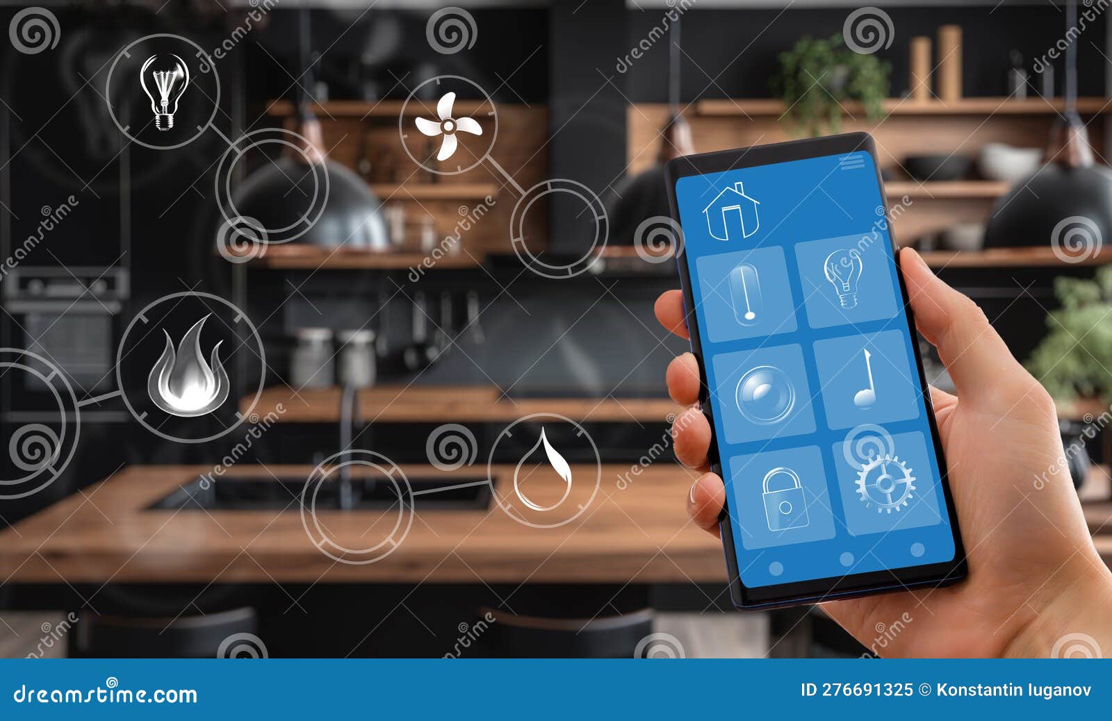 Smart Home Technology Interface Stock Image - Image of equipment ...