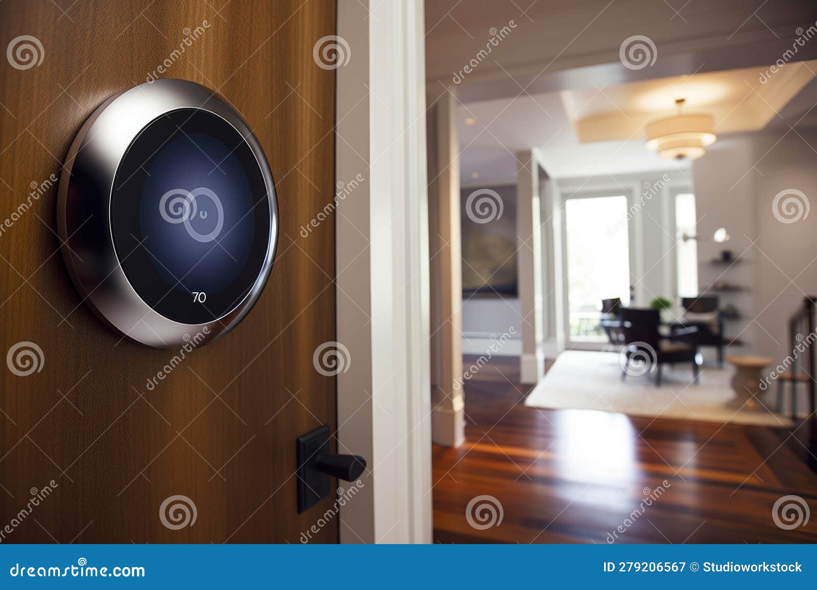 Smart Home, with Touchpad and Voice Activated Controls Stock ...