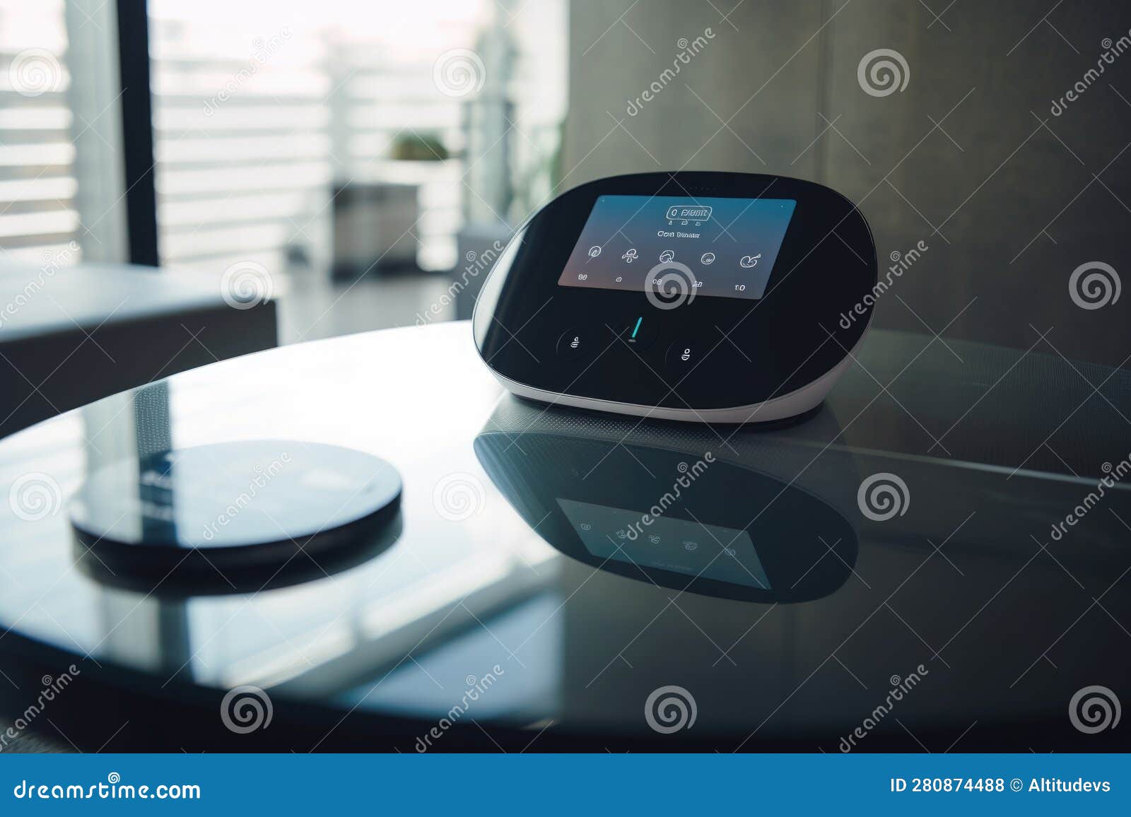 Smart Home, with Touchpad and Voice Activated Controls Stock ...