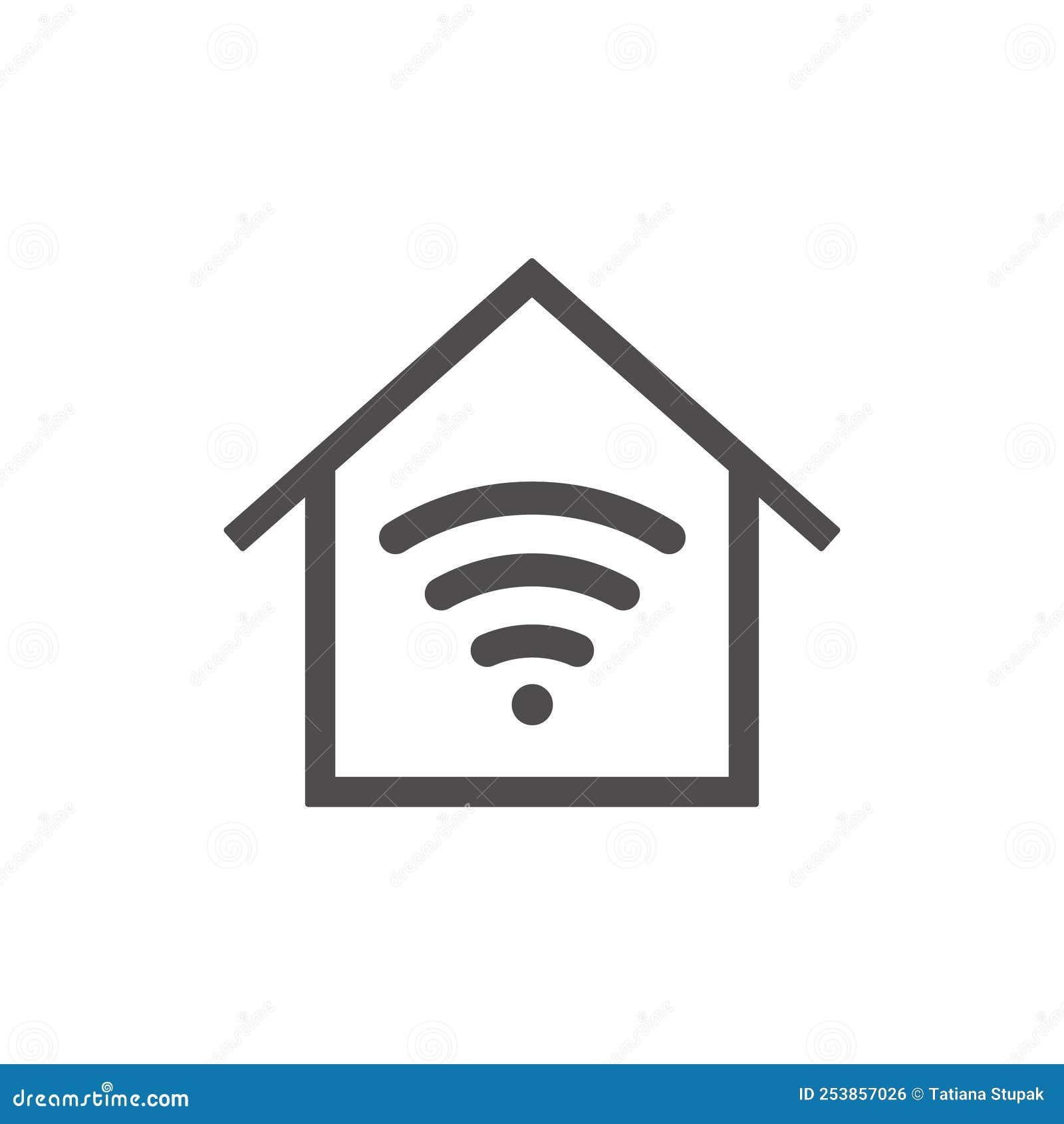 Smart Home Vector Icon Isolated Illustration. Smart Home Symbol Icon ...