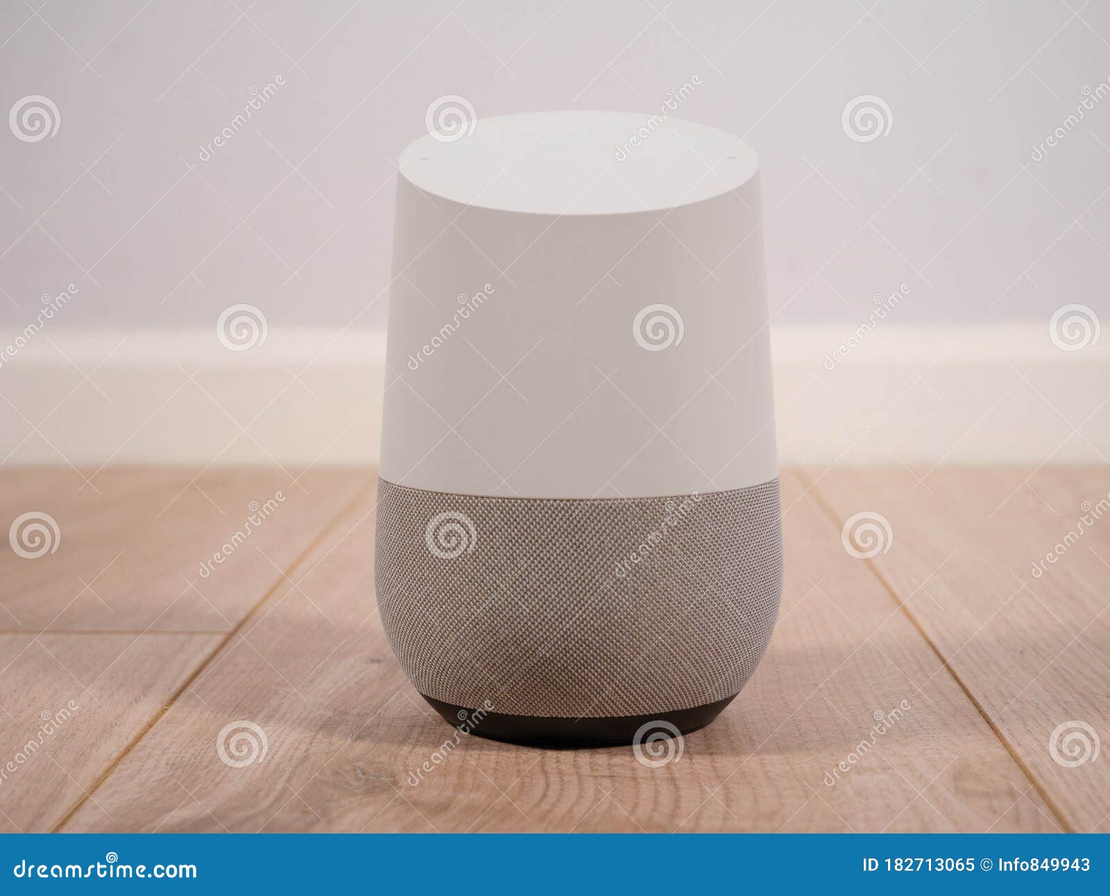 Smart Home Voice Assistant Speaker with Bluetooth Stock Image - Image ...