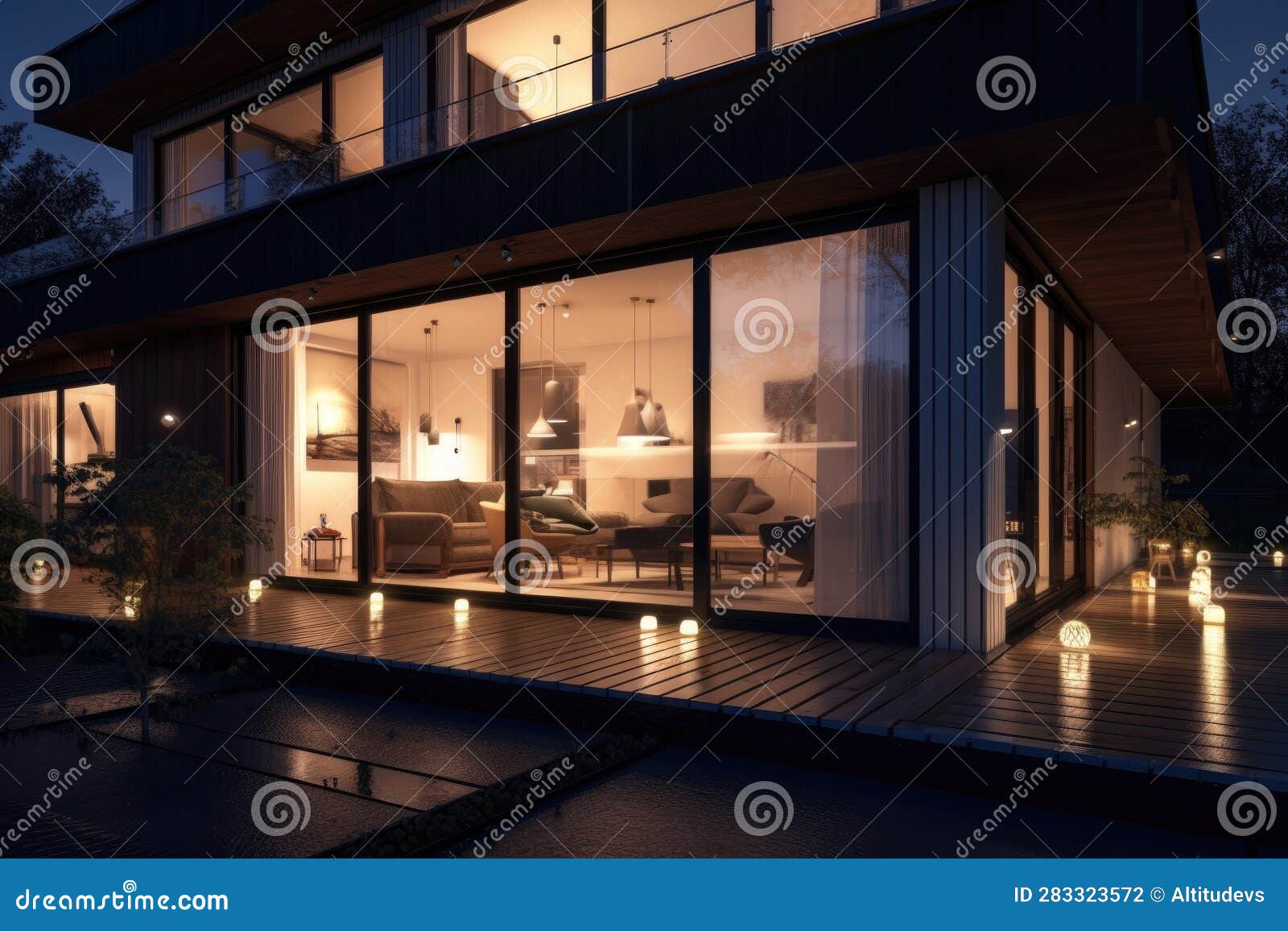 Smart Home with Voice-controlled Lighting and Temperature, Connected To ...
