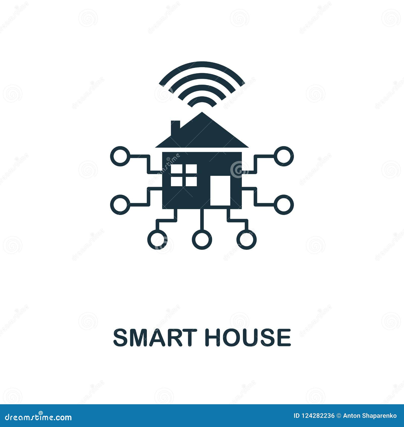 Smart House Icon. Monochrome Style Icon Design from Smart Devices Icon ...
