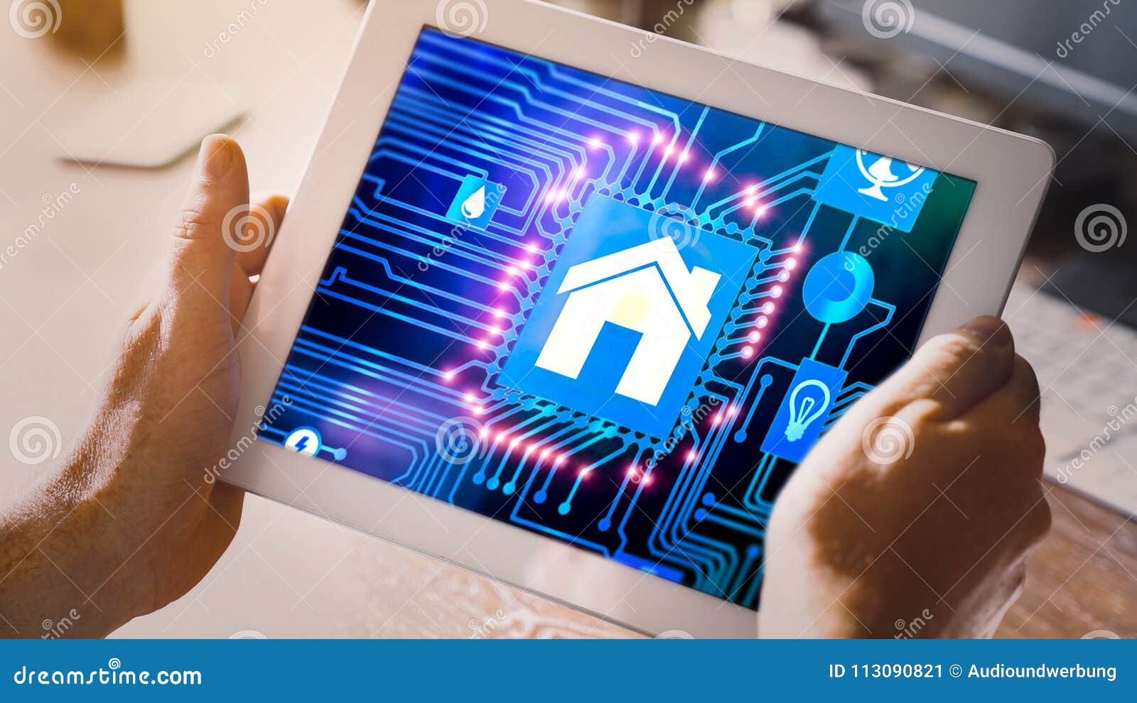 Smart Home Device - Home Control Stock Image - Image of authentic ...