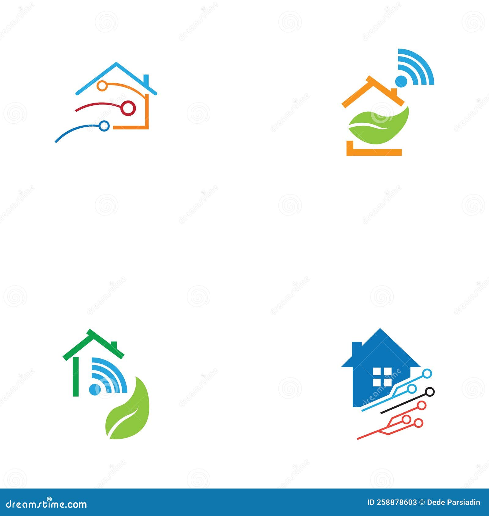 Smart House Logo Images Illustration Design Stock Vector - Illustration ...