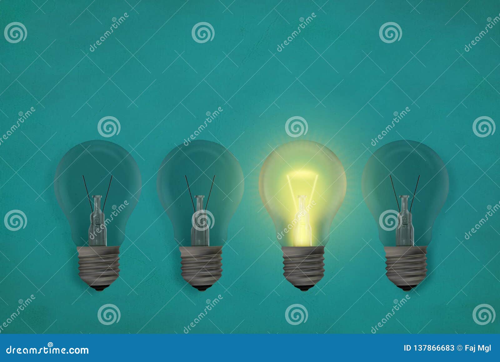 Smart idea with bulb stock image. Image of business - 137866683