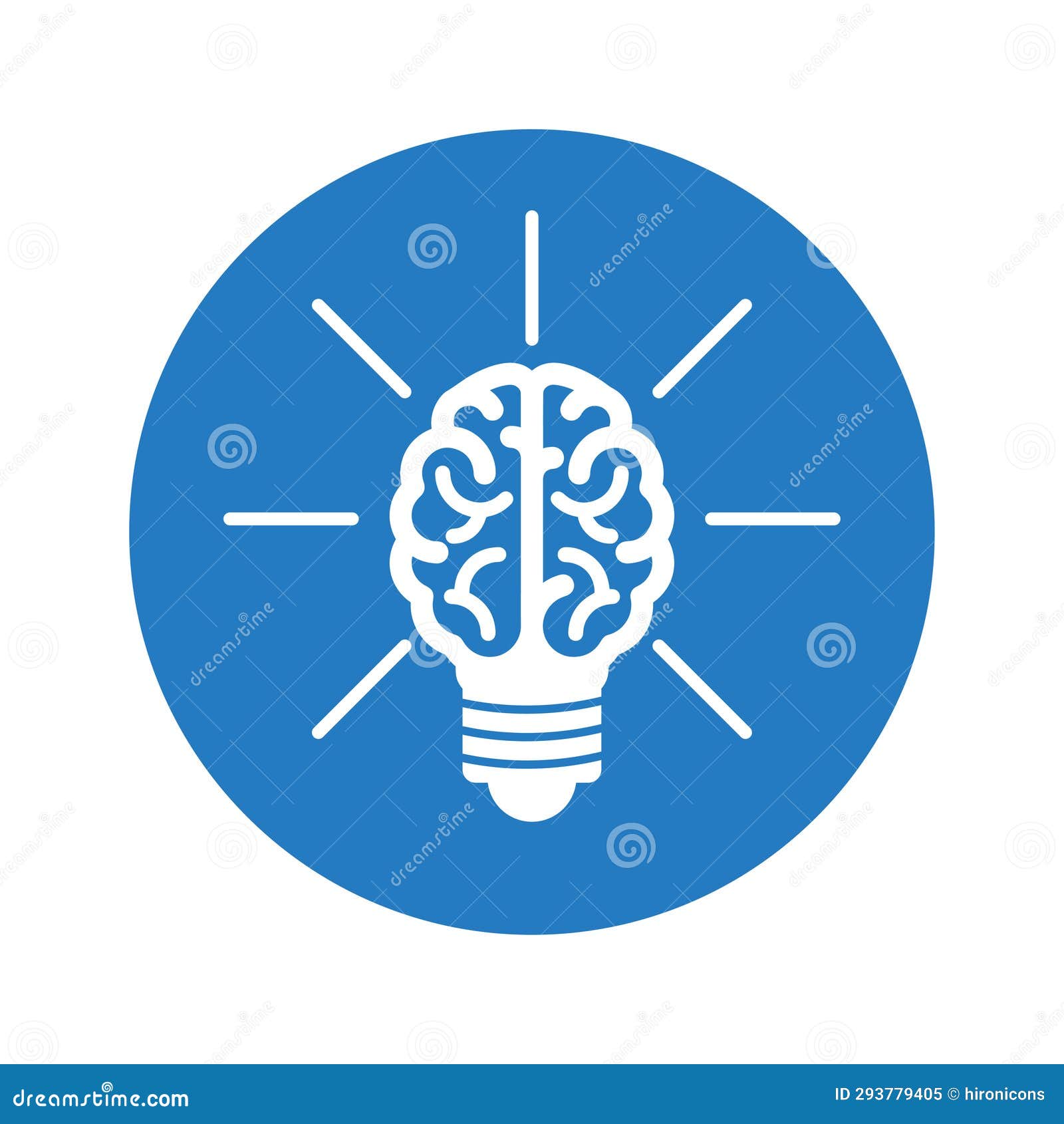 Smart Idea icon stock vector. Illustration of bulb, smart - 293779405
